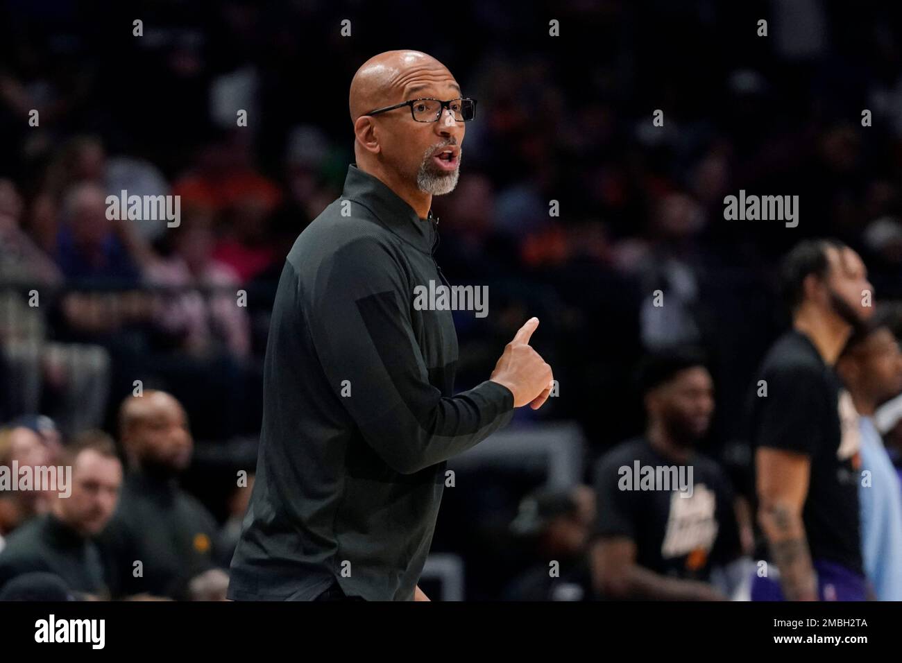 Phoenix Suns head coach Monty Williams during the second half of Game 3 of an NBA basketball ...