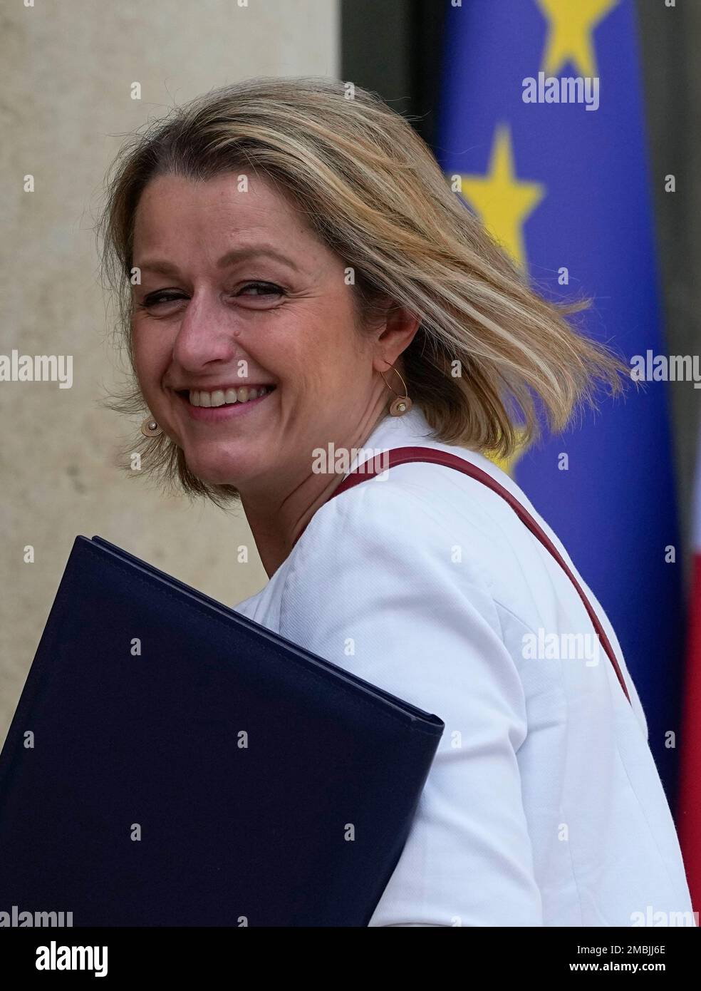 French Ecological Transition Minister Barbara Pompili arrives for the ...