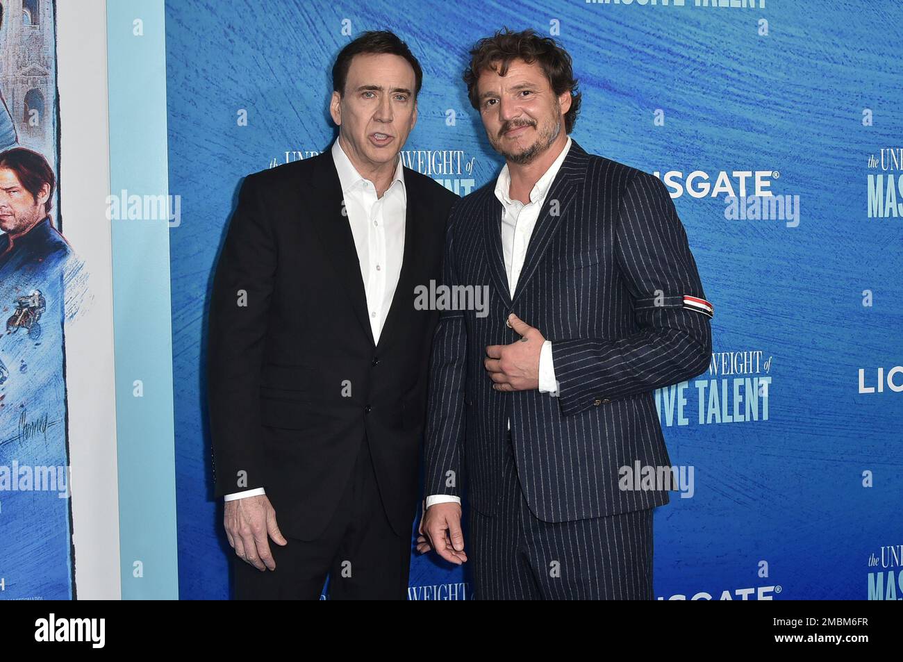 Nicolas Cage, left and Pedro Pascal arrive at the premiere of "The ...