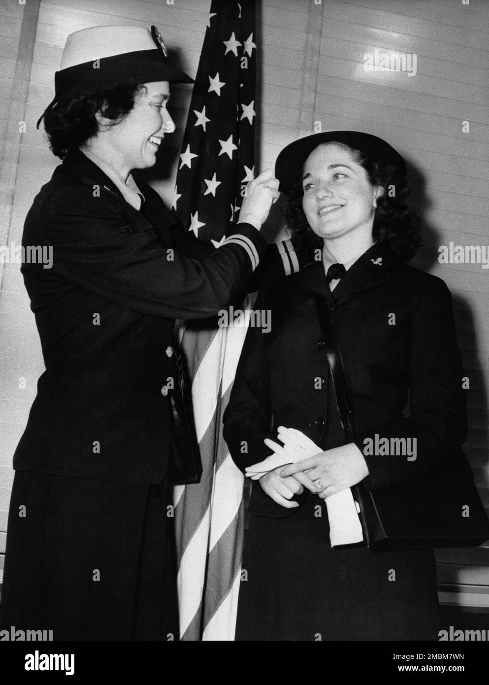Genevieve Sullivan, right, sister of the five Sullivan brothers who ...