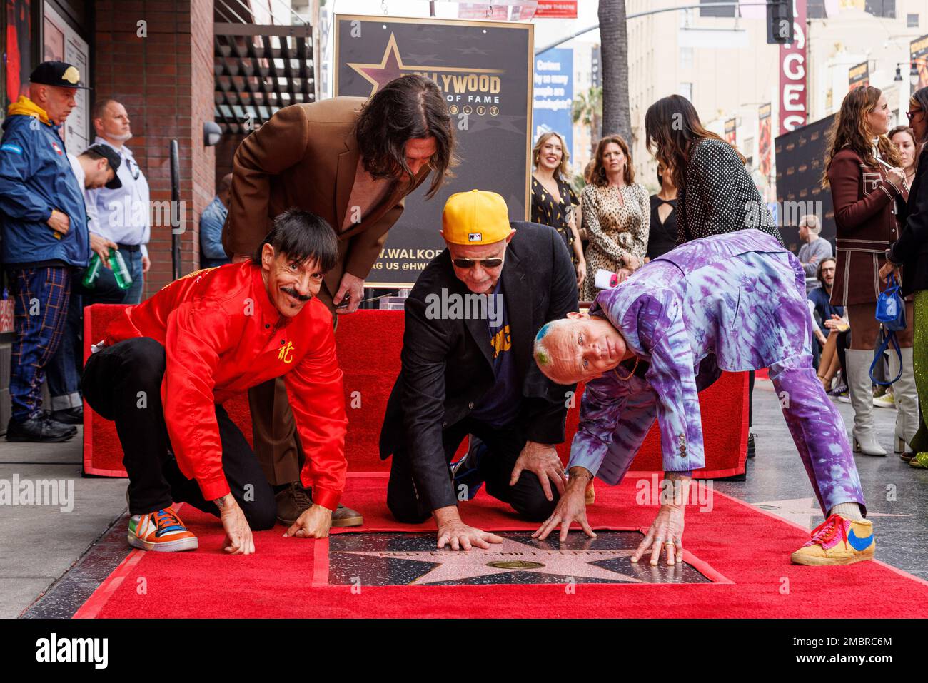 Anthony Kiedis From Left John Frusciante Chad Smith And Flea Of Red Hot Chili Peppers