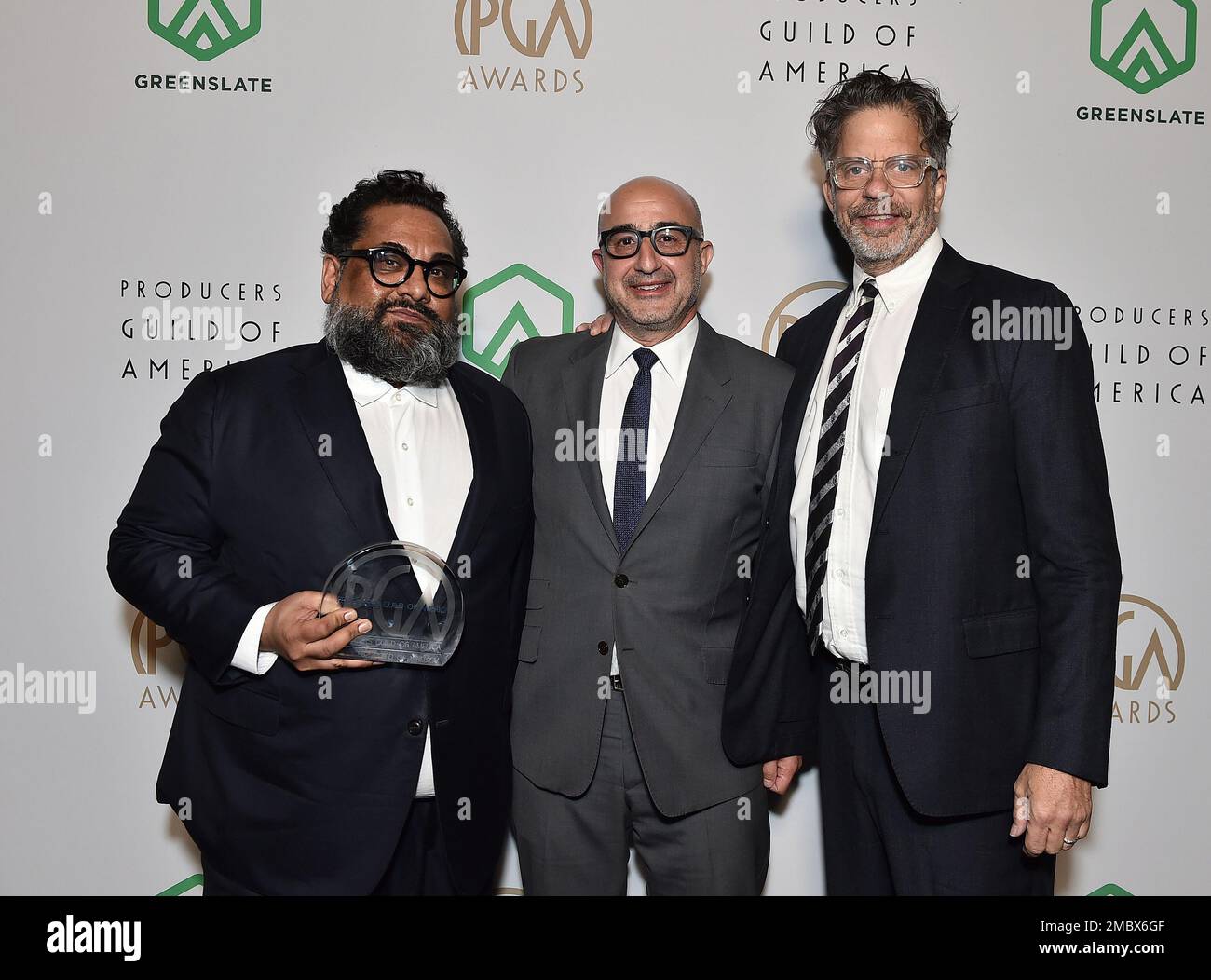 Joseph Patel, from left, David Dinerstein and Robert Fyvolent pose with ...