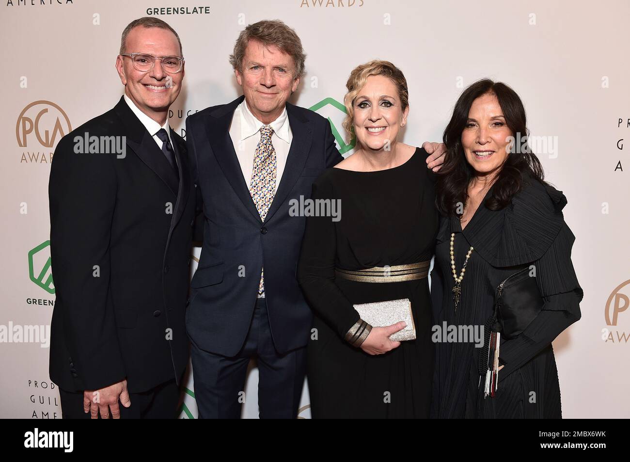 Ken Kamins, from left, Jonathan Clyde, Clare Olssen and Olivia Harrison ...