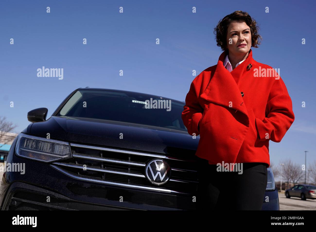 Kendall Heiman stands with the loner car she has driven for the past ...