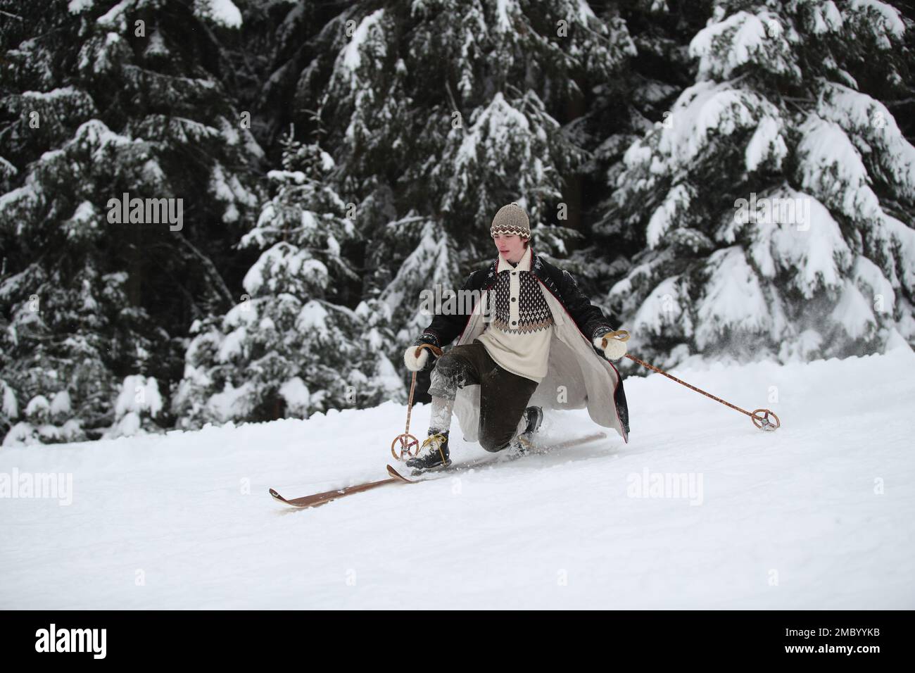 Stare Hamry, Tschechische Republik. 21. Januar 2023. Die historische ...