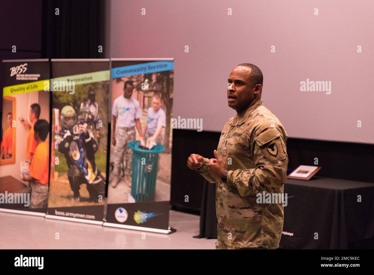 USA Oberfeldwebel der Armee, Major Benjamin Lemon, USA Army Garrison ...