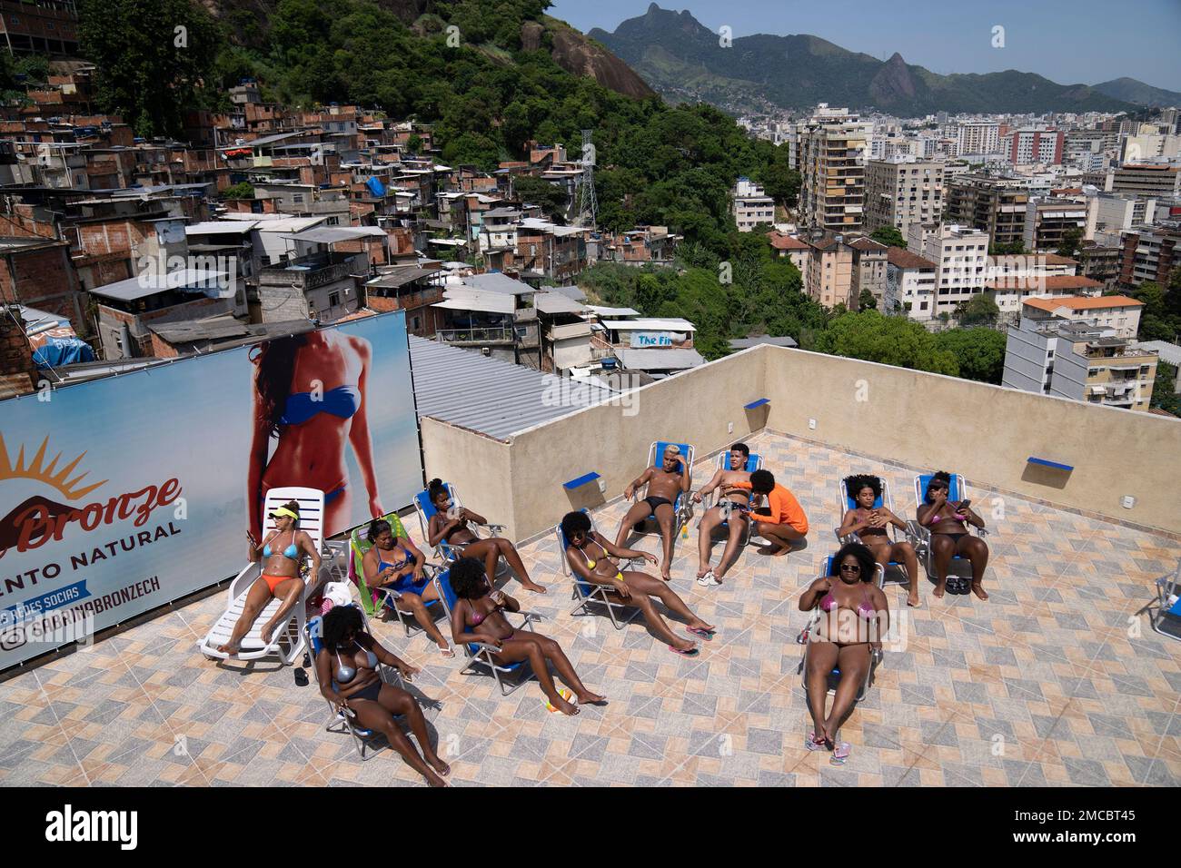 People Seeking Crisp Tan Lines Sunbathe In Bikinis Fashioned From Electrical Tape At The Sabrina