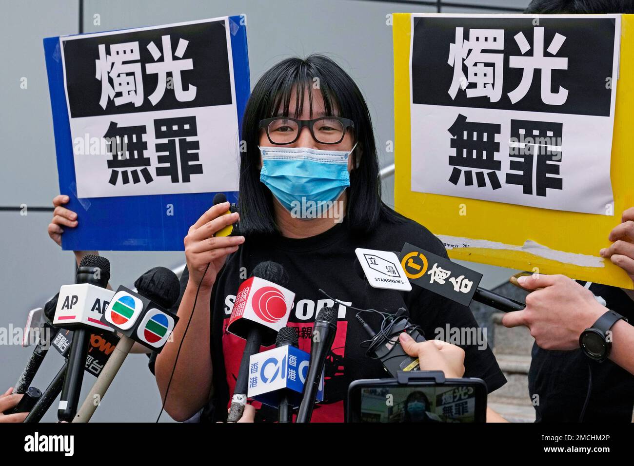 FILE - Chow Hang Tung, Vice Chairperson of the Hong Kong Alliance in ...