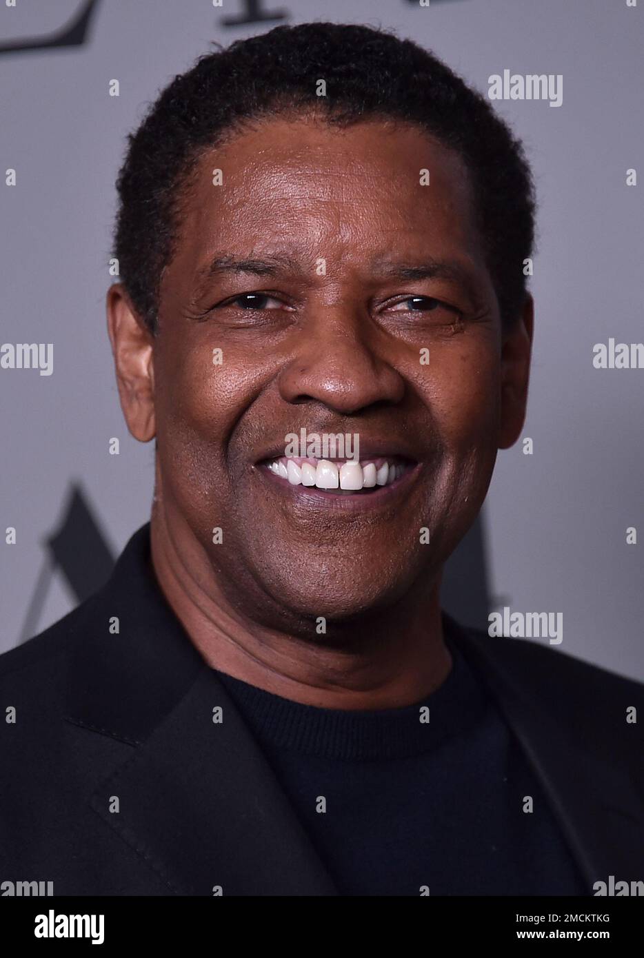 Actor Denzel Washington, who plays Macbeth in the film, arrives at the ...