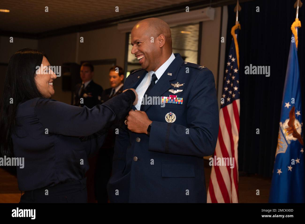 USA Oberst Ernest Lincoln Bonner, neuer Befehlshaber von Space Delta 12 ...