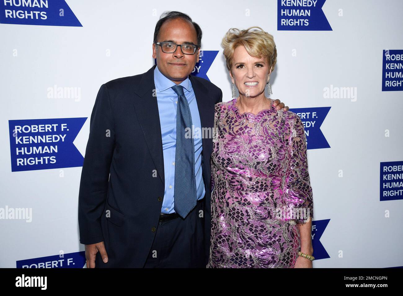 2021 Ripple of Hope award recipient Deven Parekh, left, and Kerry ...