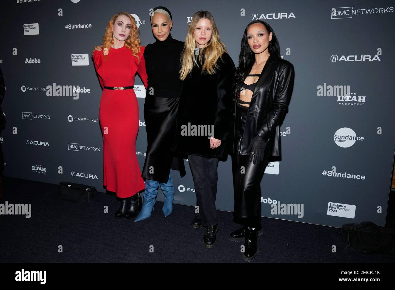 Caroline Boulton, from left, Amanda Brugel, Mia Goth and Cleopatra ...