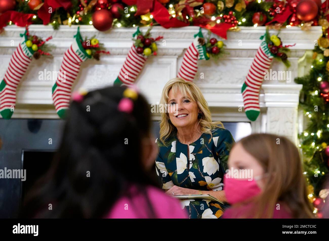 First lady Jill Biden reads a book co-written with granddaughter ...