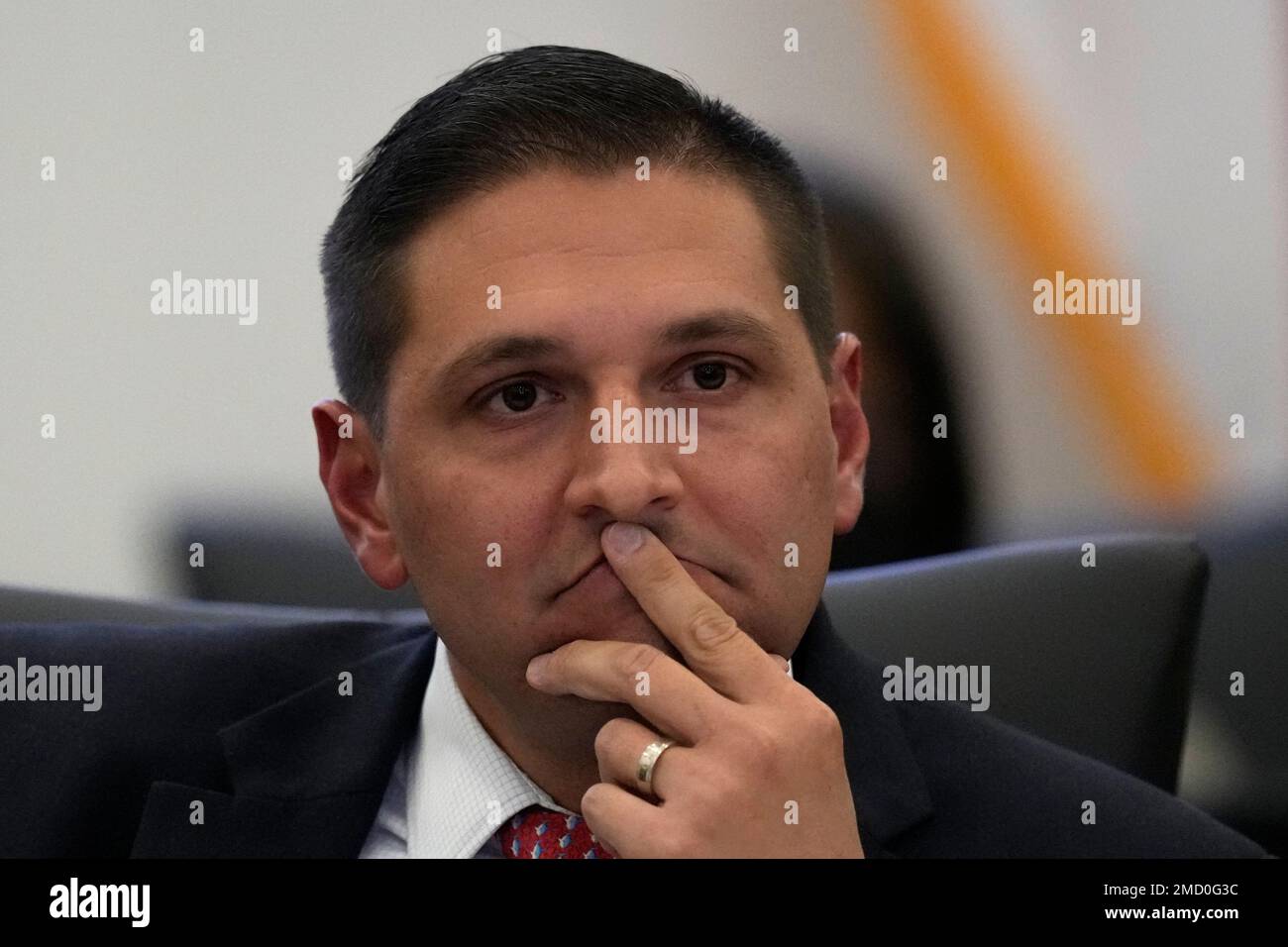 Florida State Sen. Danny Burgess speaks during a meeting of the Senate ...