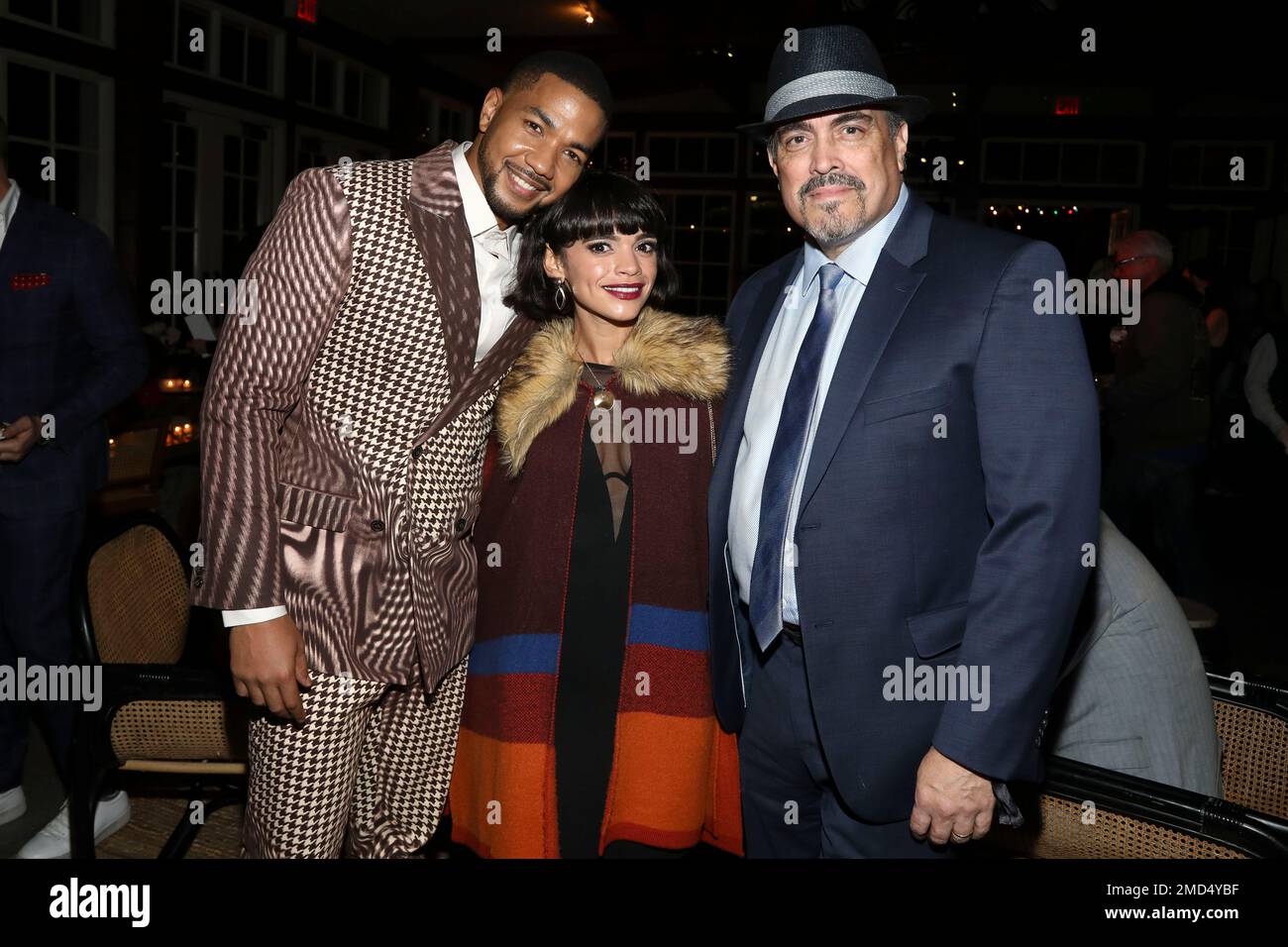 Actors Alano Miller, from left, Gizel Jimenez and David Zayas attend ...