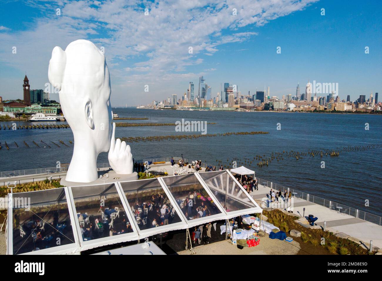 City officials and developers dedicated a permanent new sculpture ...