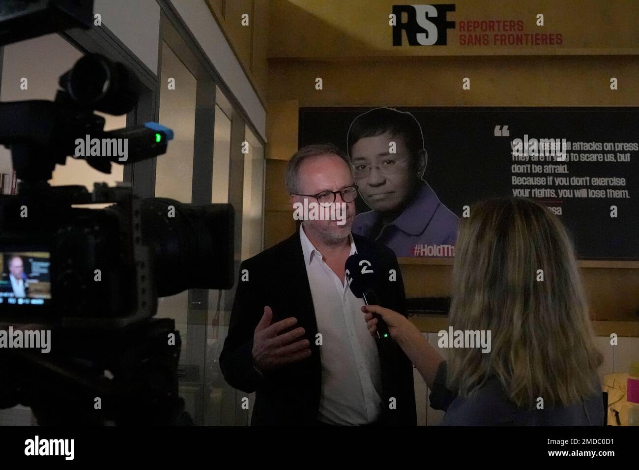 Christophe Deloire, head Reporters without Borders, known by its French ...