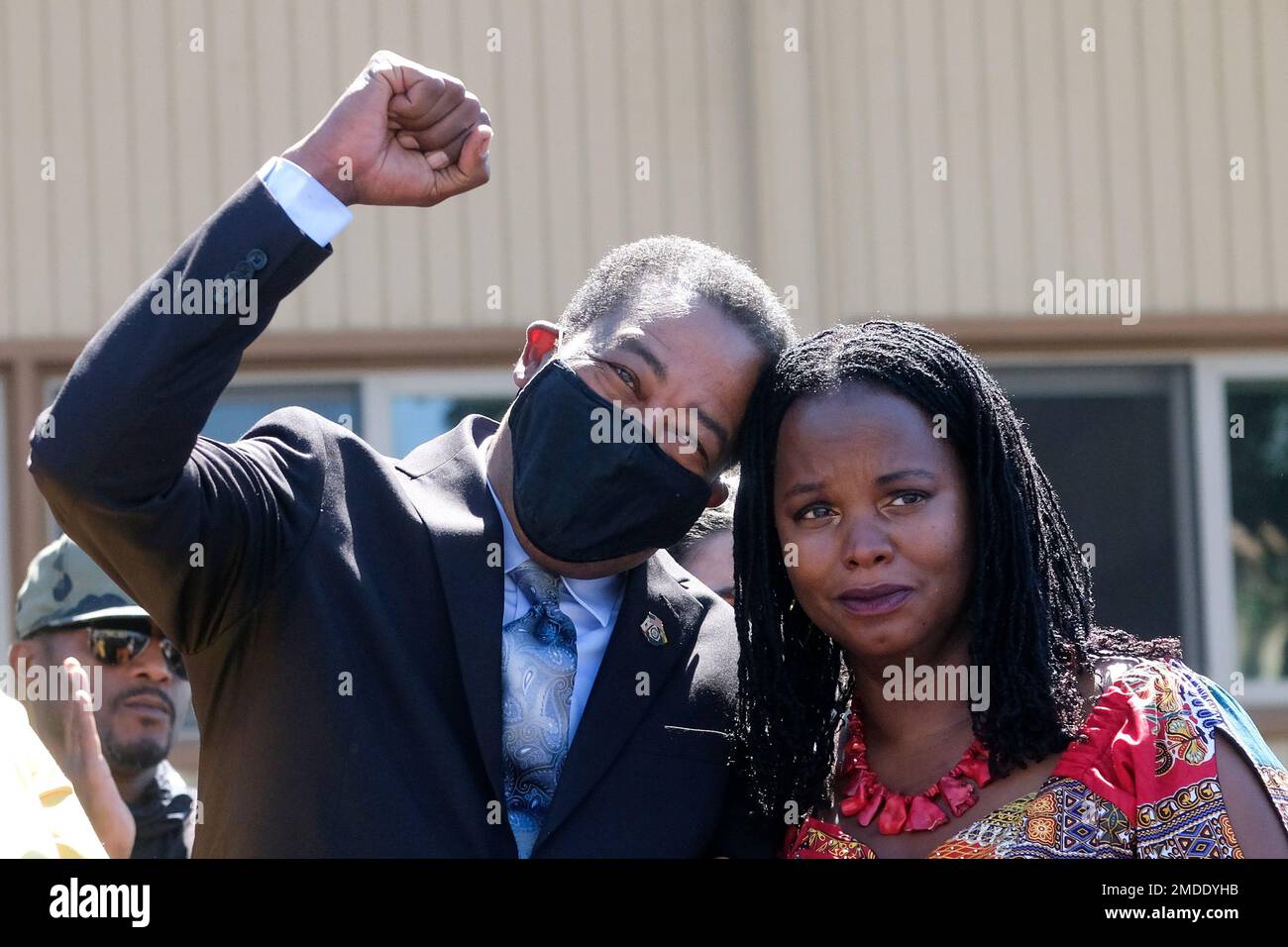 Kavon Ward, founder of Justice for Bruce's Beach, and her husband Mitch ...