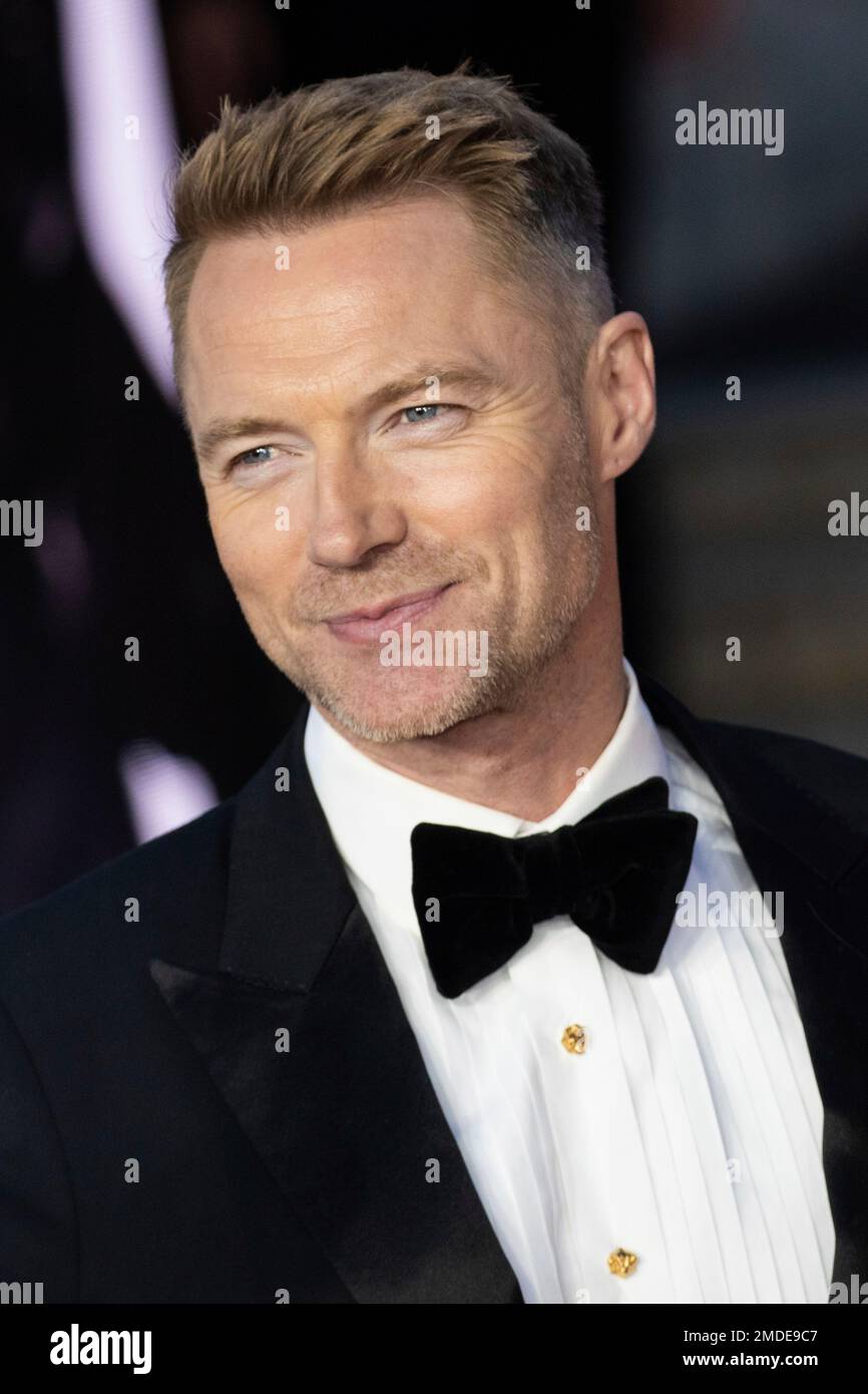 Ronan Keating poses for photographers upon arrival for the World ...