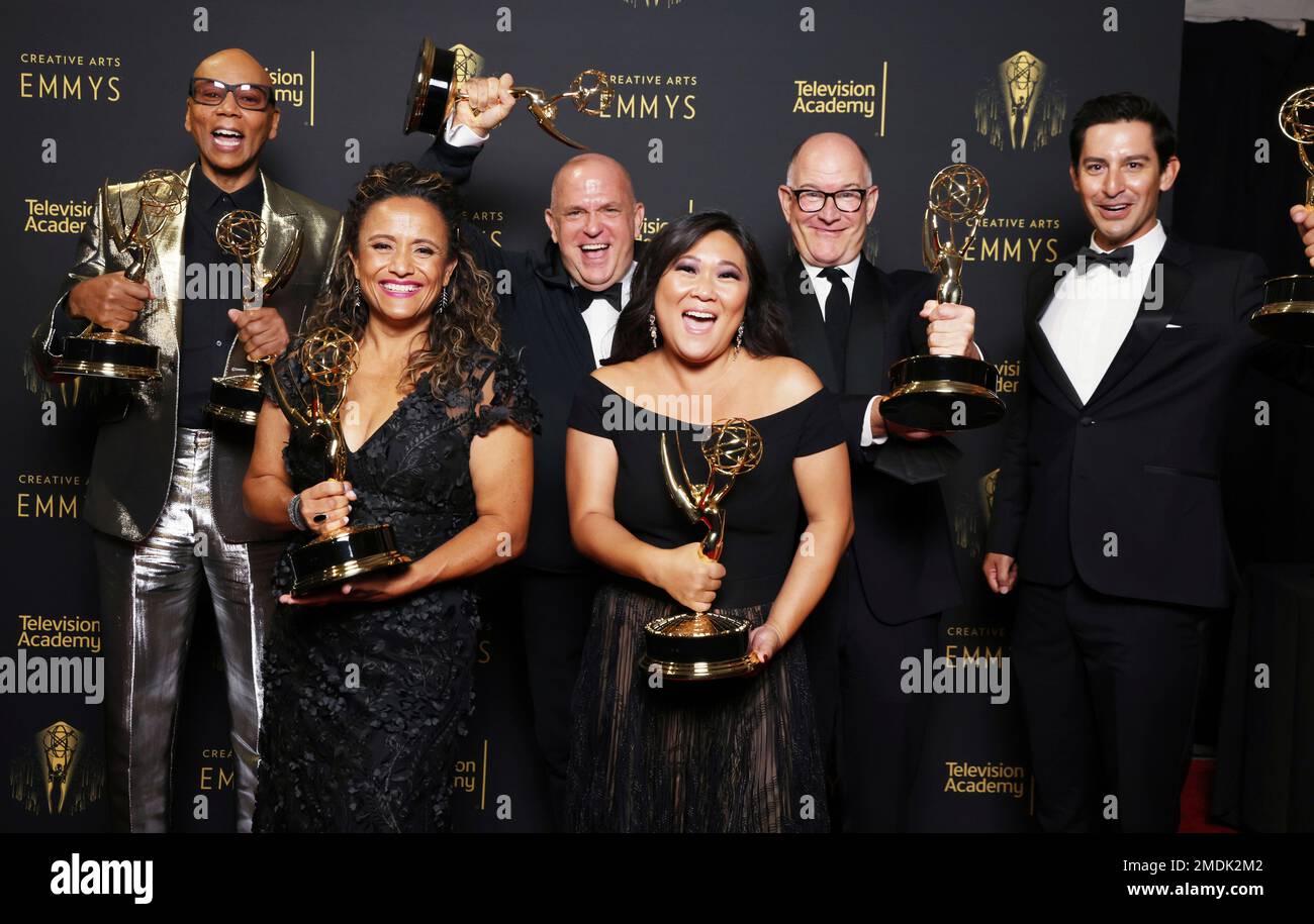 RuPaul Charles, from left, Mandy Salangsang, Tom Campbell, San Heng ...