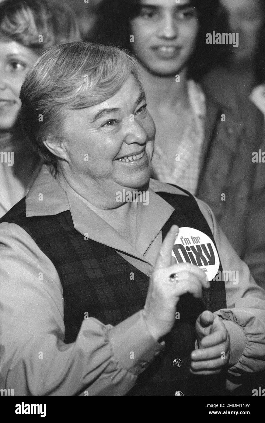 Democrat Dixy Lee Ray is all smiles in her Tacoma, Wash., campaign ...