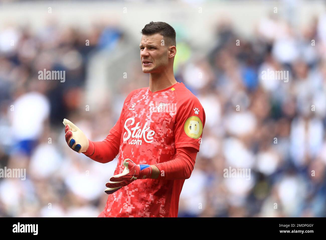 Watford's goalkeeper Daniel Bachmann during the English Premier League ...