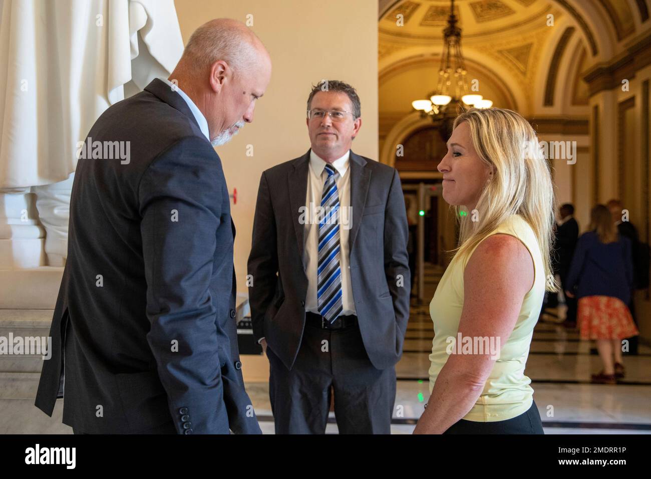 From left, Rep. Chip Roy, R-Texas, Rep. Thomas Massie, R-Ky., and Rep ...