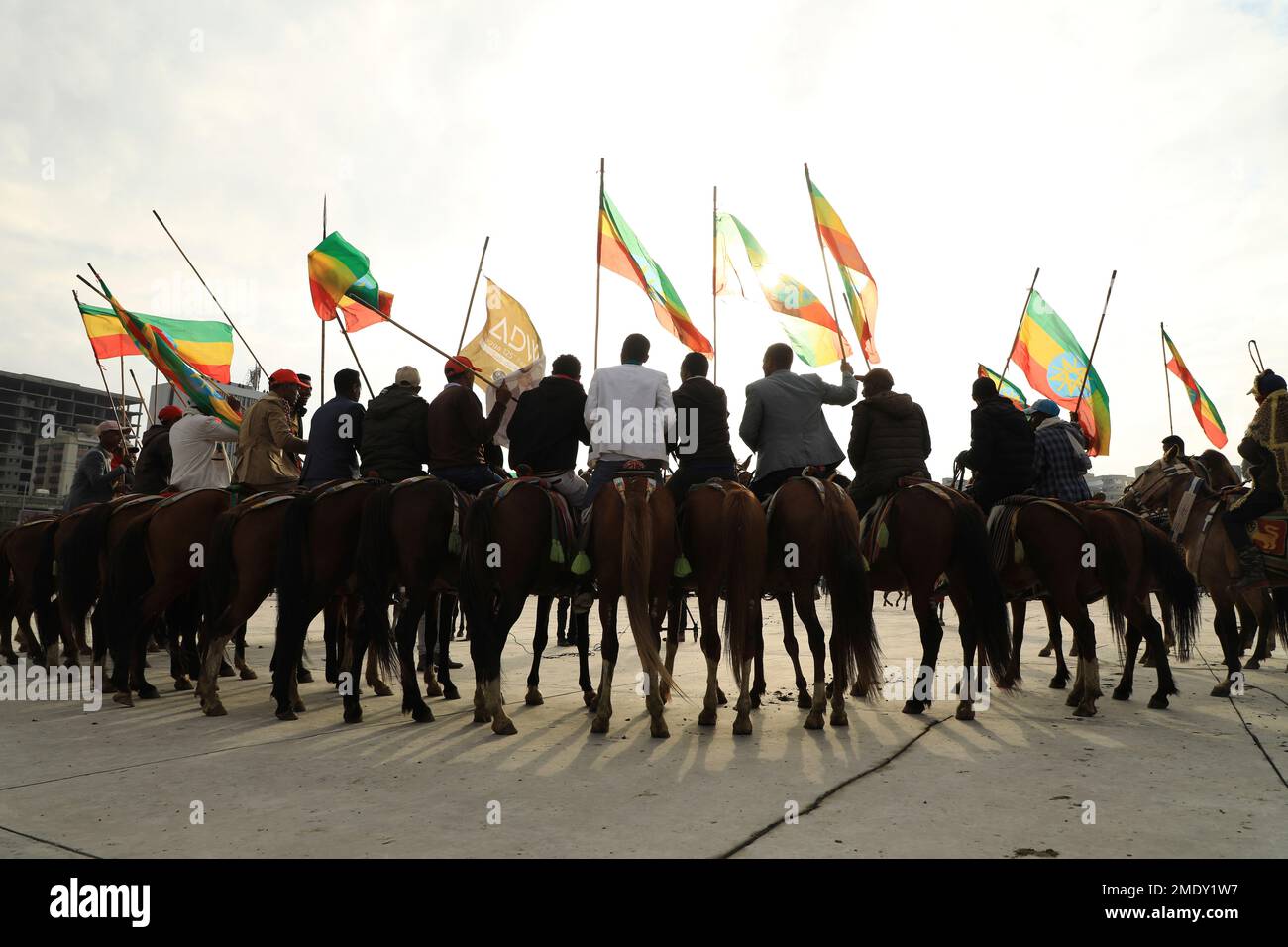 Thousands of Ethiopian from the capital, Addis Ababa and the environs ...
