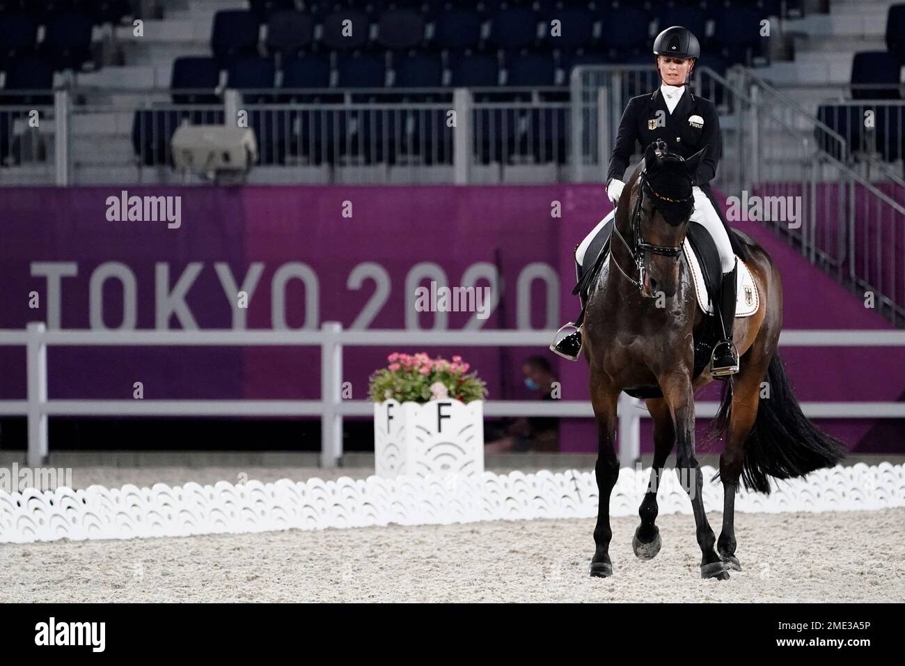 Germany's Jessica von Bredow-Werndl, riding TSF Dalera, competes in the ...