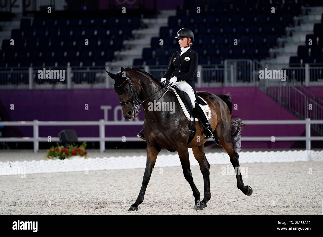 Germany's Jessica von Bredow-Werndl, riding TSF Dalera, competes in the ...