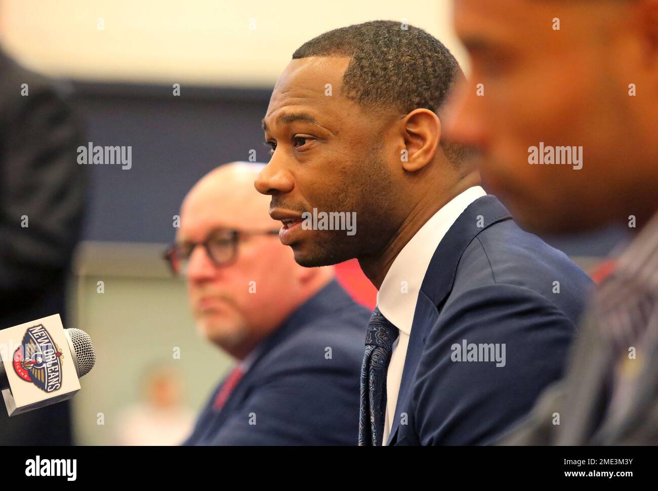 Willie Green speaks to the media after being introduced as the new head ...