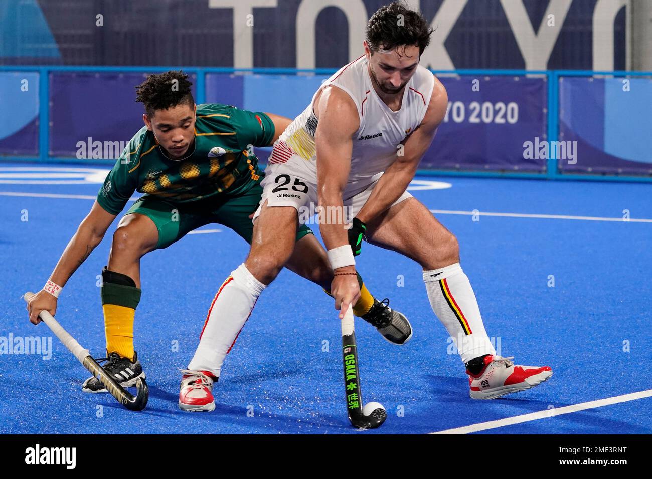 South Africa's Tevin Michael Kok, left, and Belgium's Loick Fanny A ...
