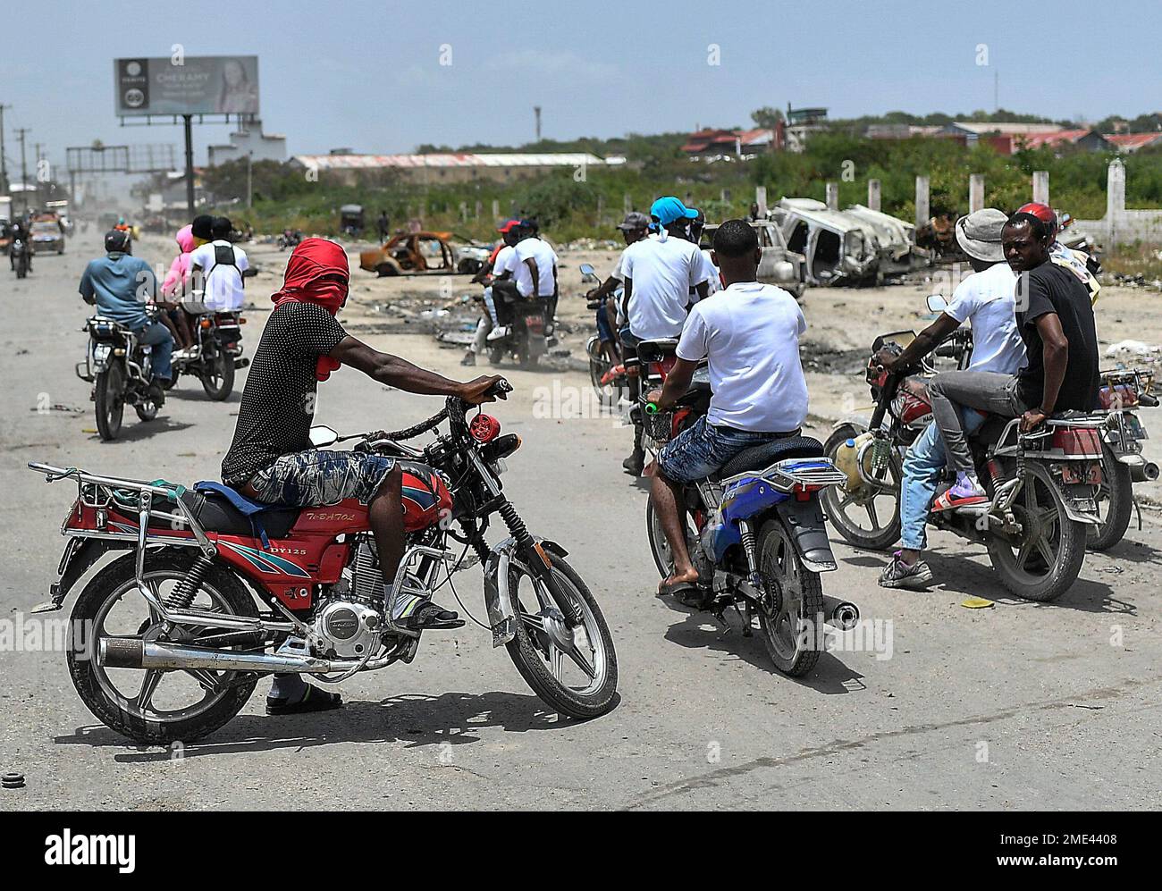 Members of the gang led by Jimmy Cherizier, alias Barbecue, a former ...