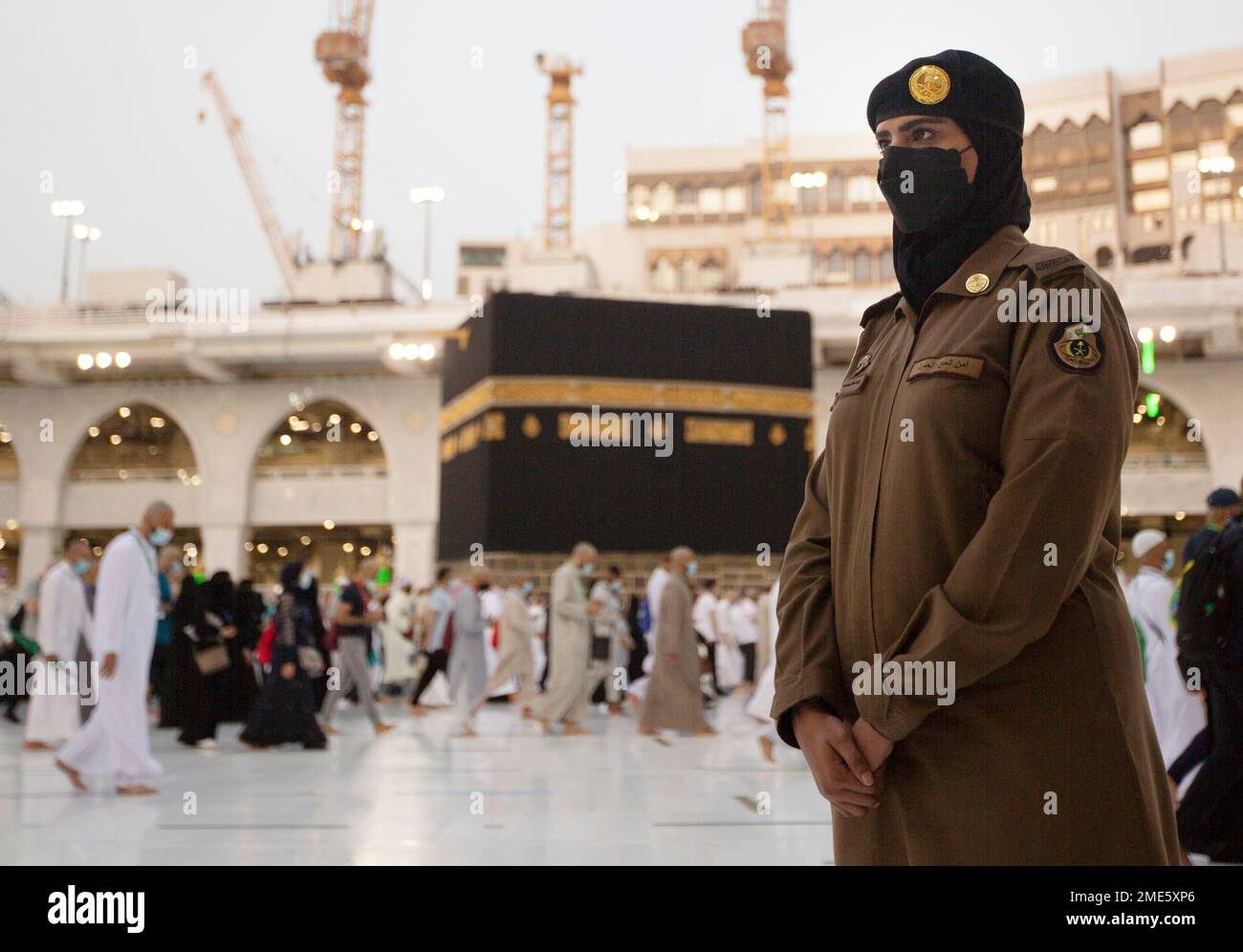 Saudi police woman, Samar, who is recently deployed to the service ...