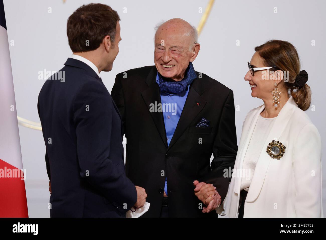 French philosopher and sociologist Edgar Morin and his wife and his ...