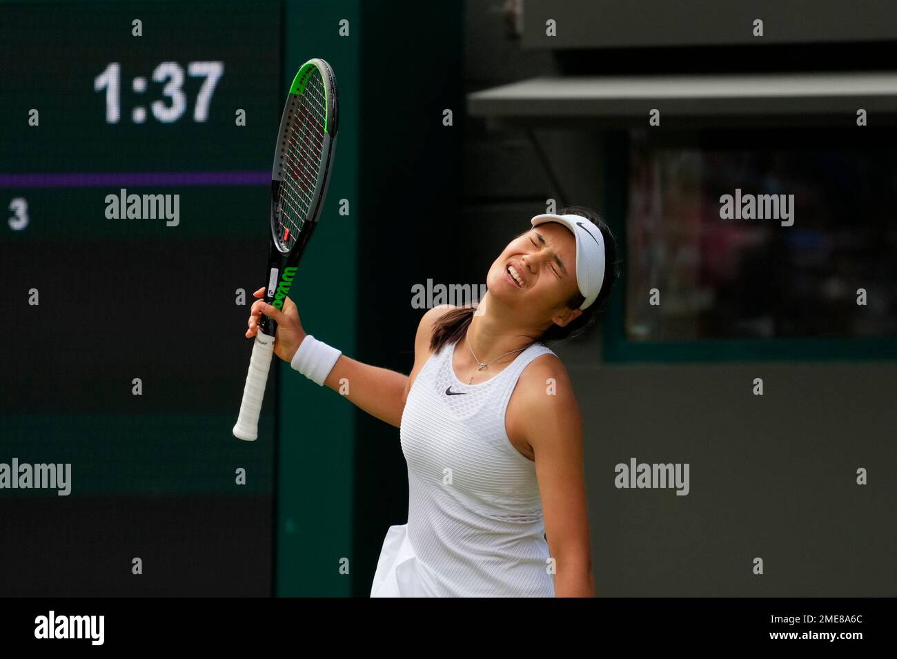 Britains Emma Raducanu Celebrates Winning The Womens Singles Third
