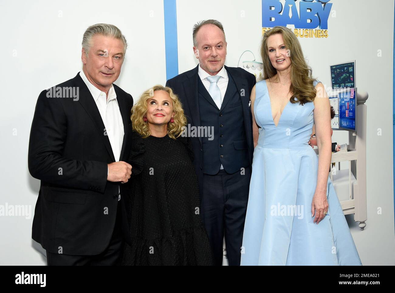 Actors Alec Baldwin, left, and Amy Sedaris pose with director Tom ...