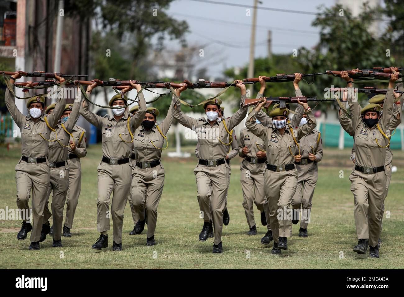 Special police officer recruits who completed nearly three months ...