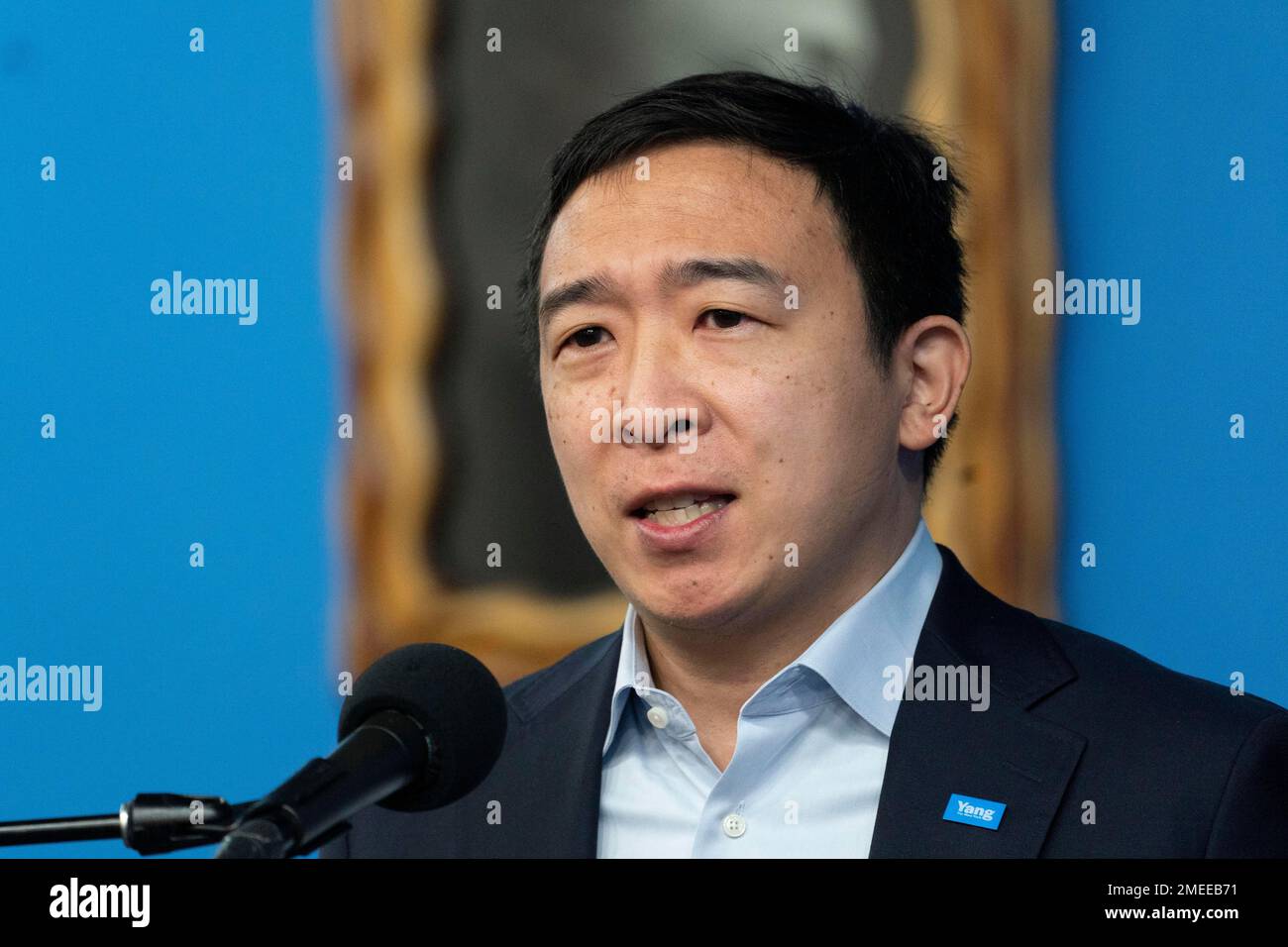 FILE - In this March 18, 2021, file photo, Andrew Yang, a New York City ...