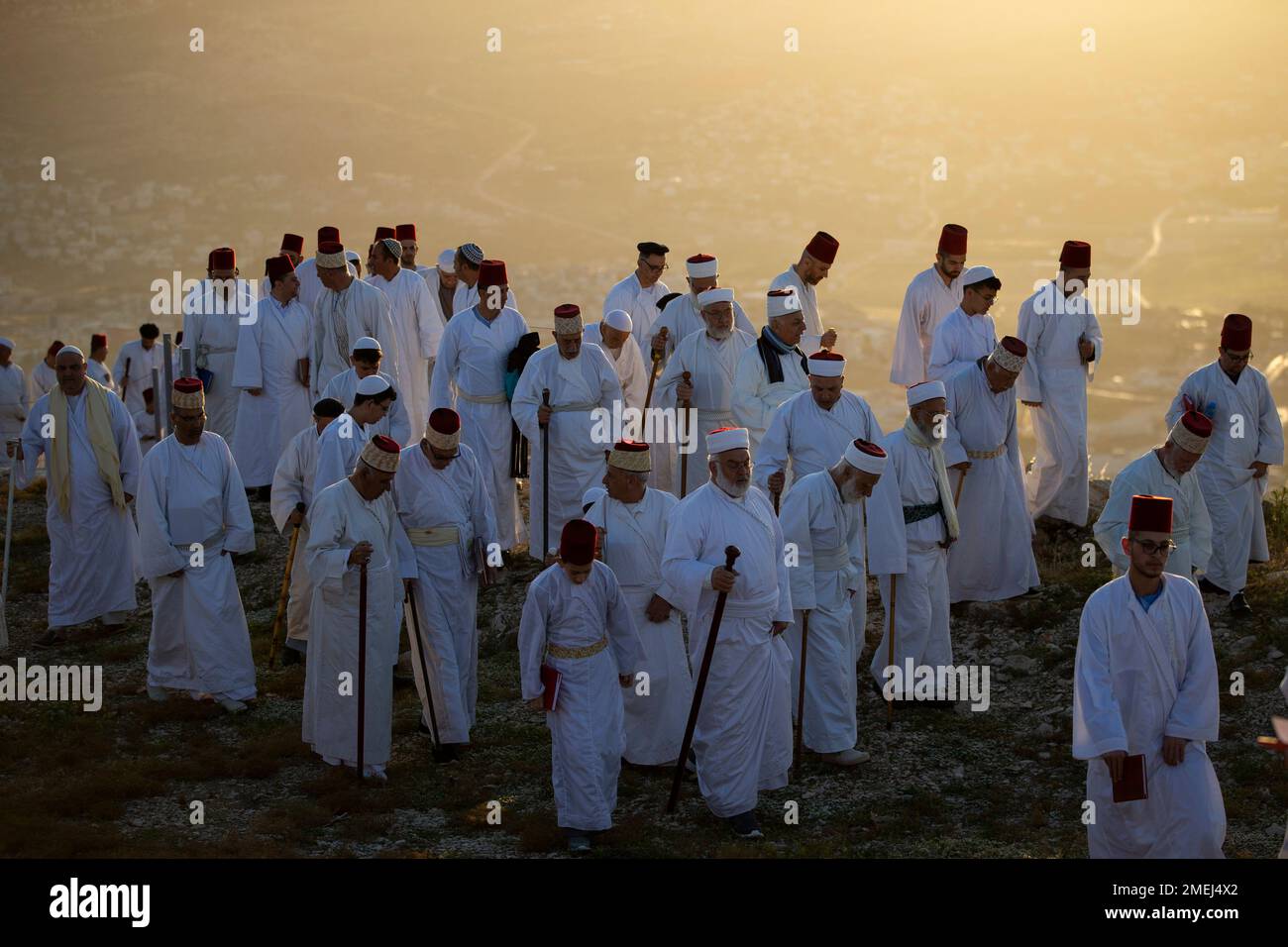 Members of the ancient Samaritan community attend the Passover ...