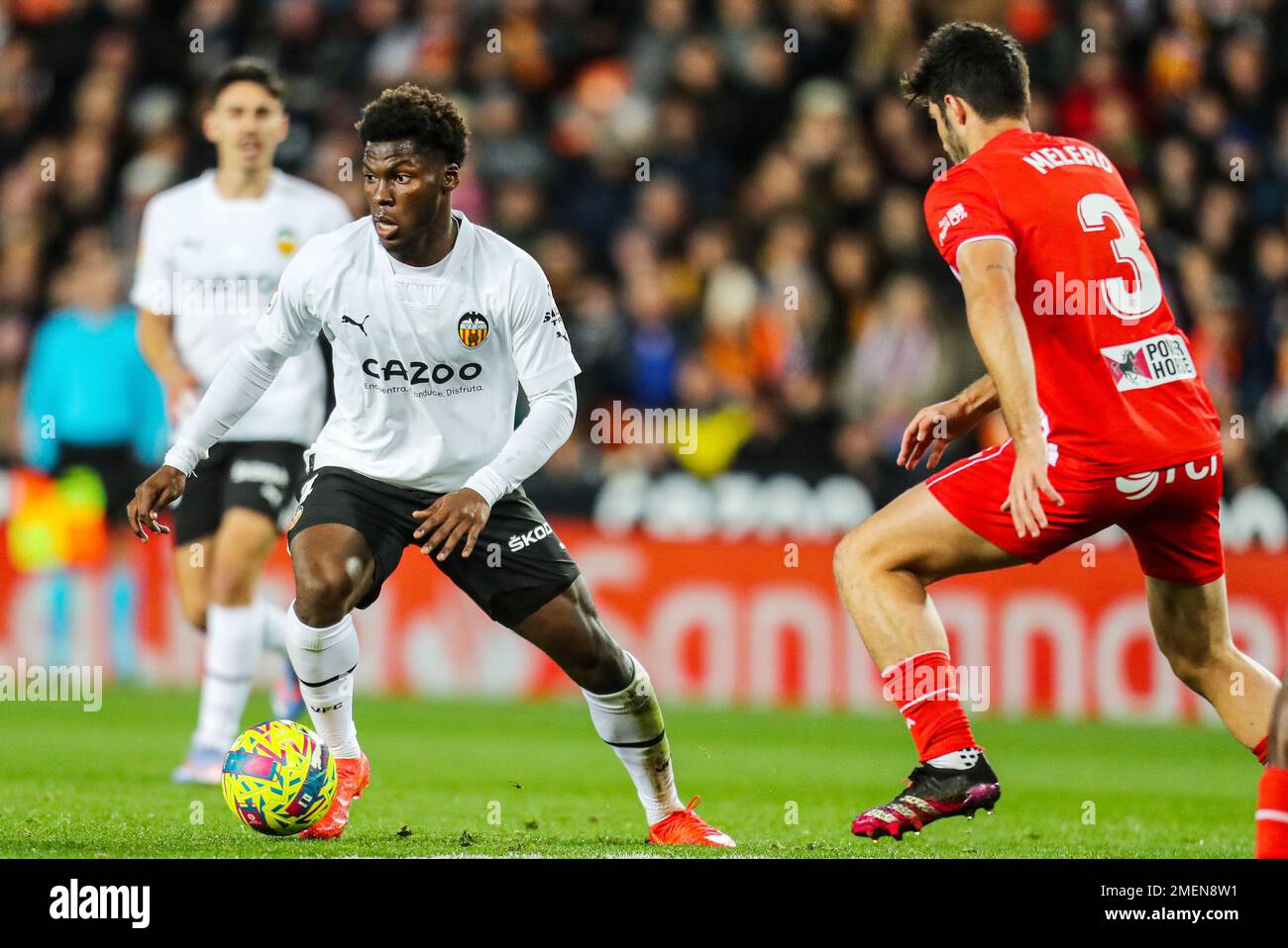 Yunus Musah von Valencia während des Fußballspiels der spanischen ...