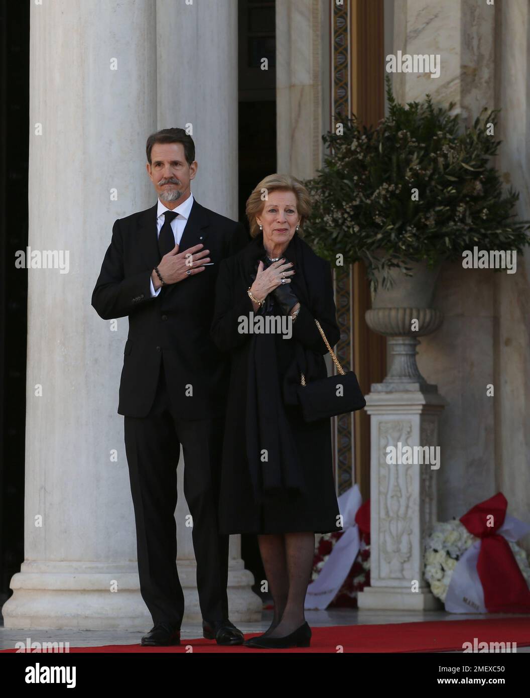 Prinzessin Marie-Chantal, Kronprinz Pavlos und Königin Anne Marie von ...