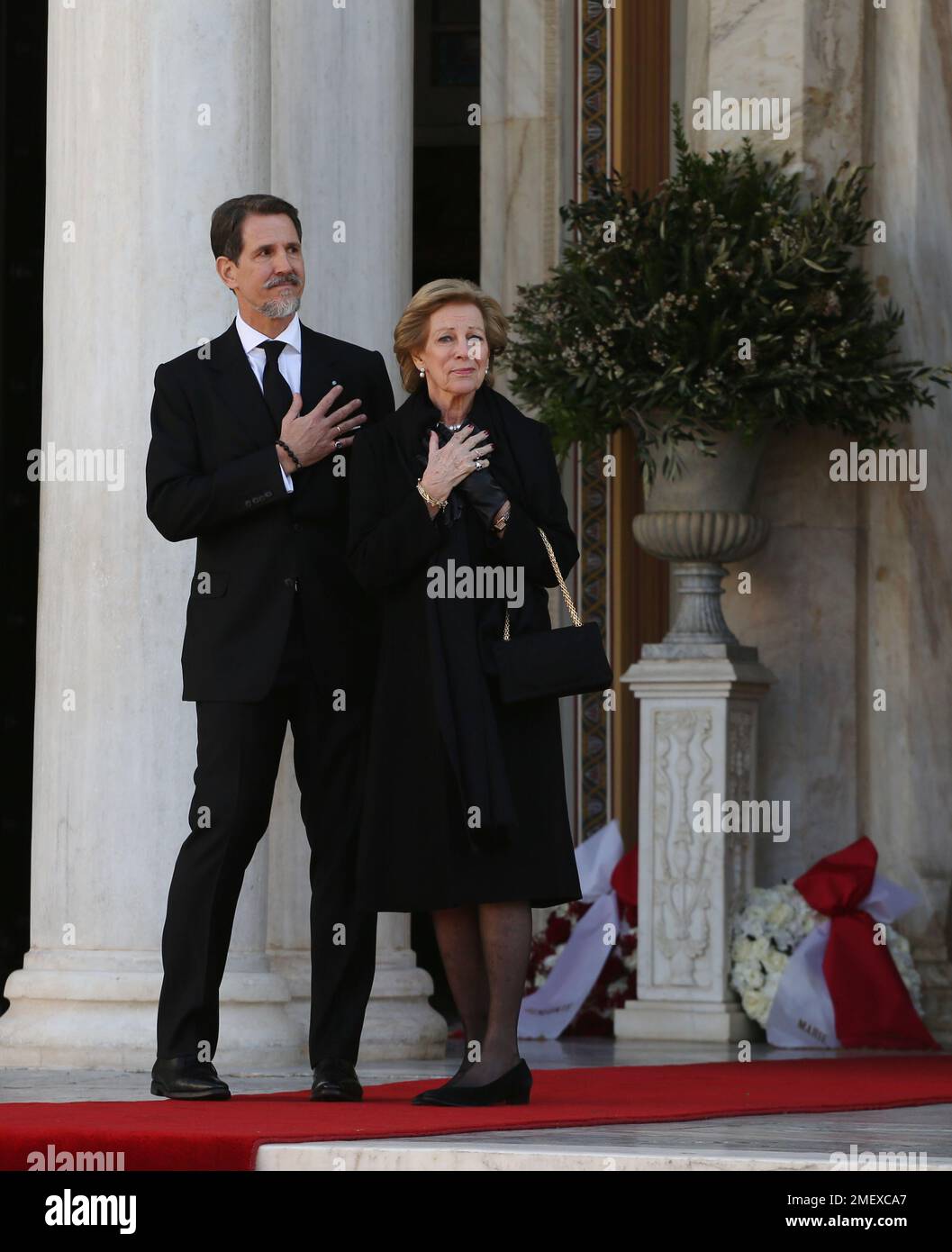 Prinzessin Marie-Chantal, Kronprinz Pavlos und Königin Anne Marie von ...