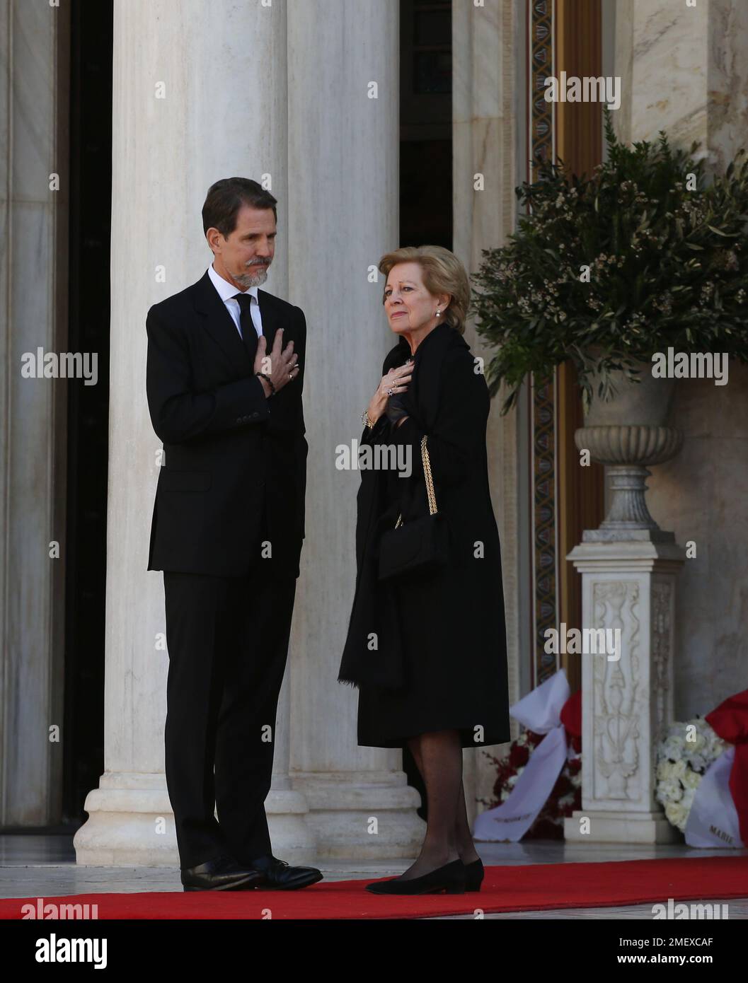 Prinzessin Marie-Chantal, Kronprinz Pavlos und Königin Anne Marie von ...