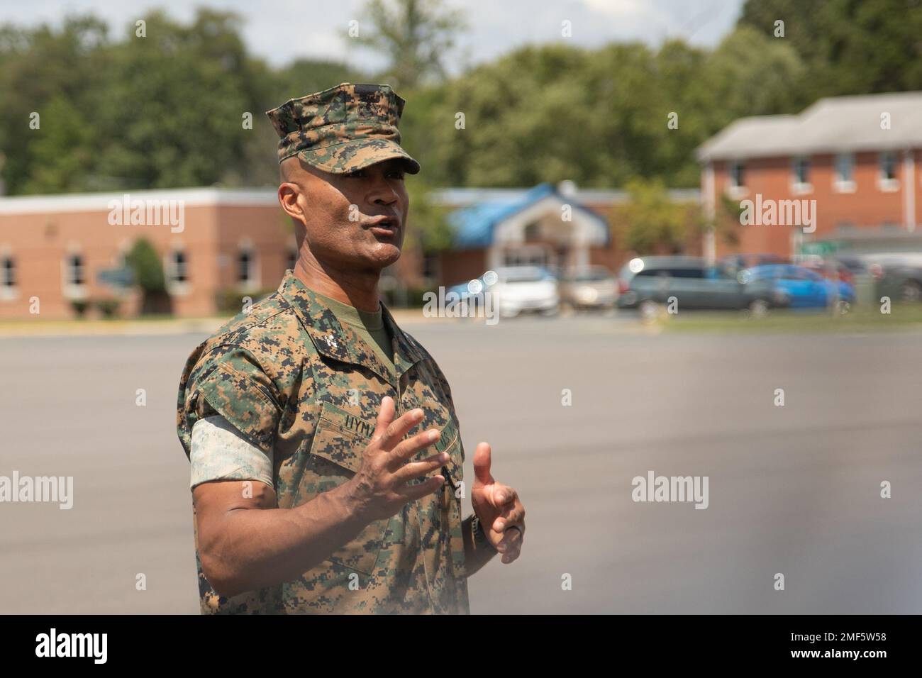 USA Colonel David Hyman, der kommandierende Offizier der Officer ...