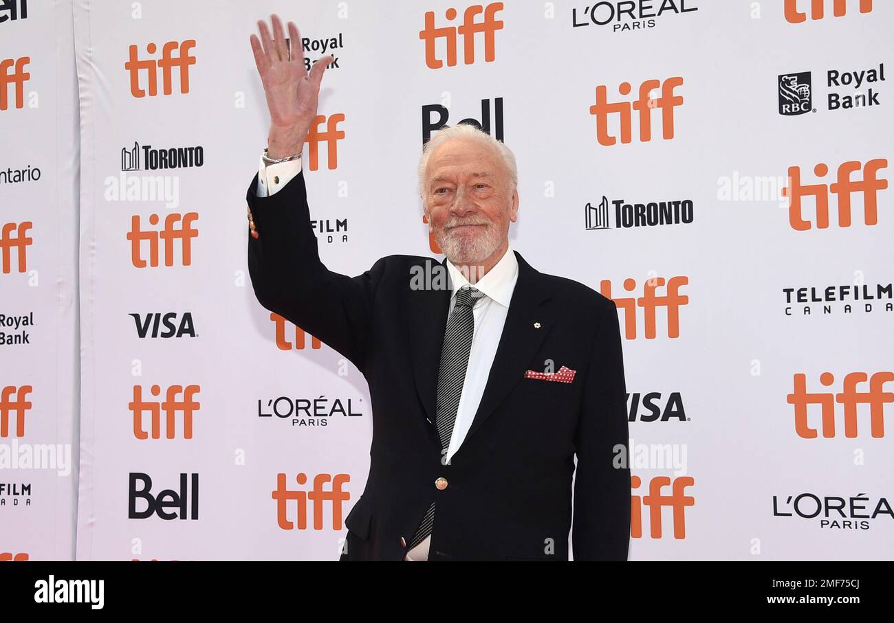 FILE - Christopher Plummer attends the premiere for "Knives Out" on day ...