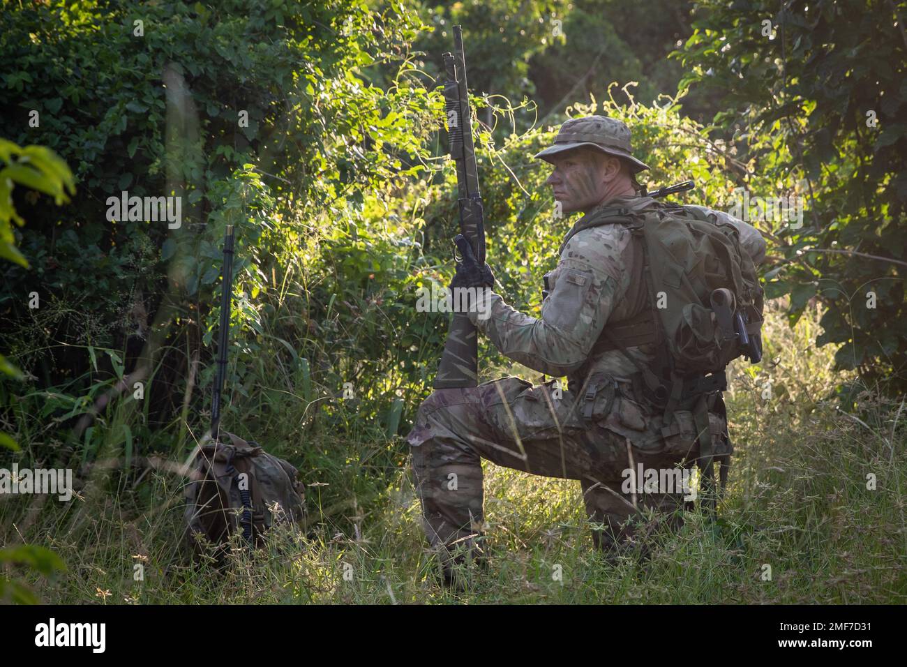 USA SPC. Christian Roeseler, der Task Force Red Dragon zugewiesen ...