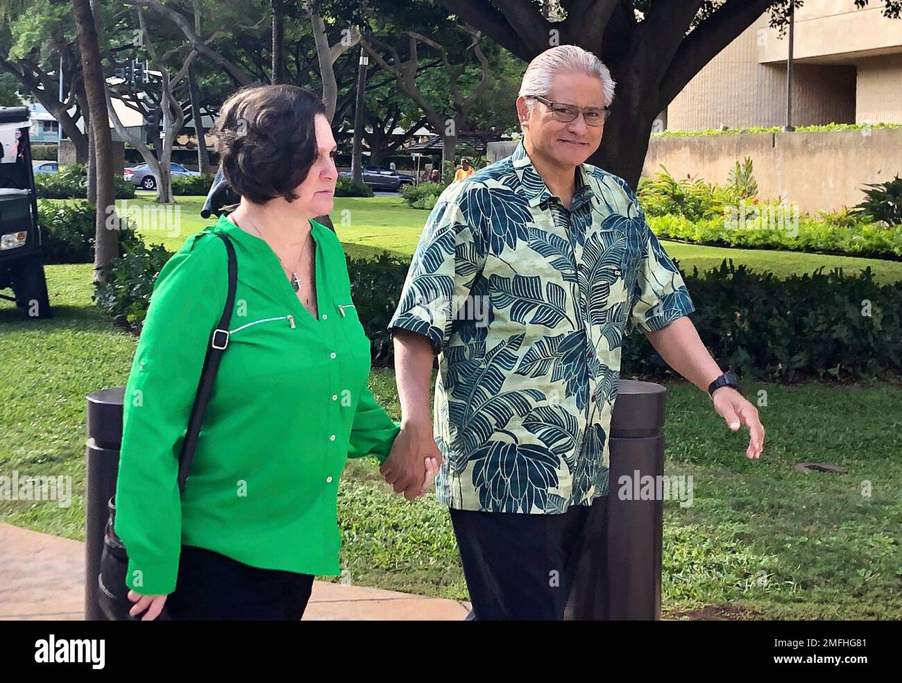 FILE - In this March 12, 2019, file photo, retired Honolulu police ...