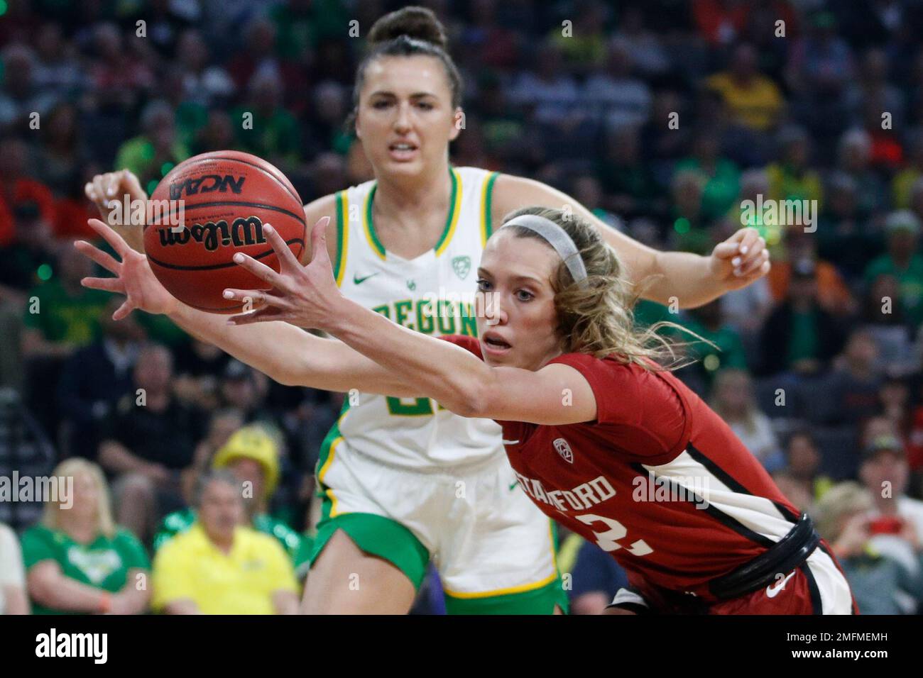 FILE - In this March 8, 2020, file photo, Stanford's Lexie Hull (12 ...