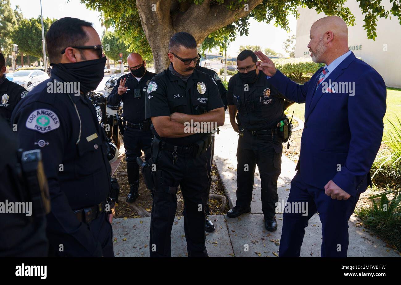 Los Angeles Police Department Officer Bryce Verna, son of late Los ...